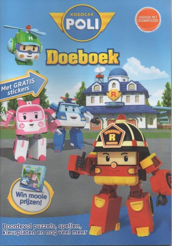 Robocar Poli - Doeboek - Puzzel, kleuren, stickers en spellen ...
