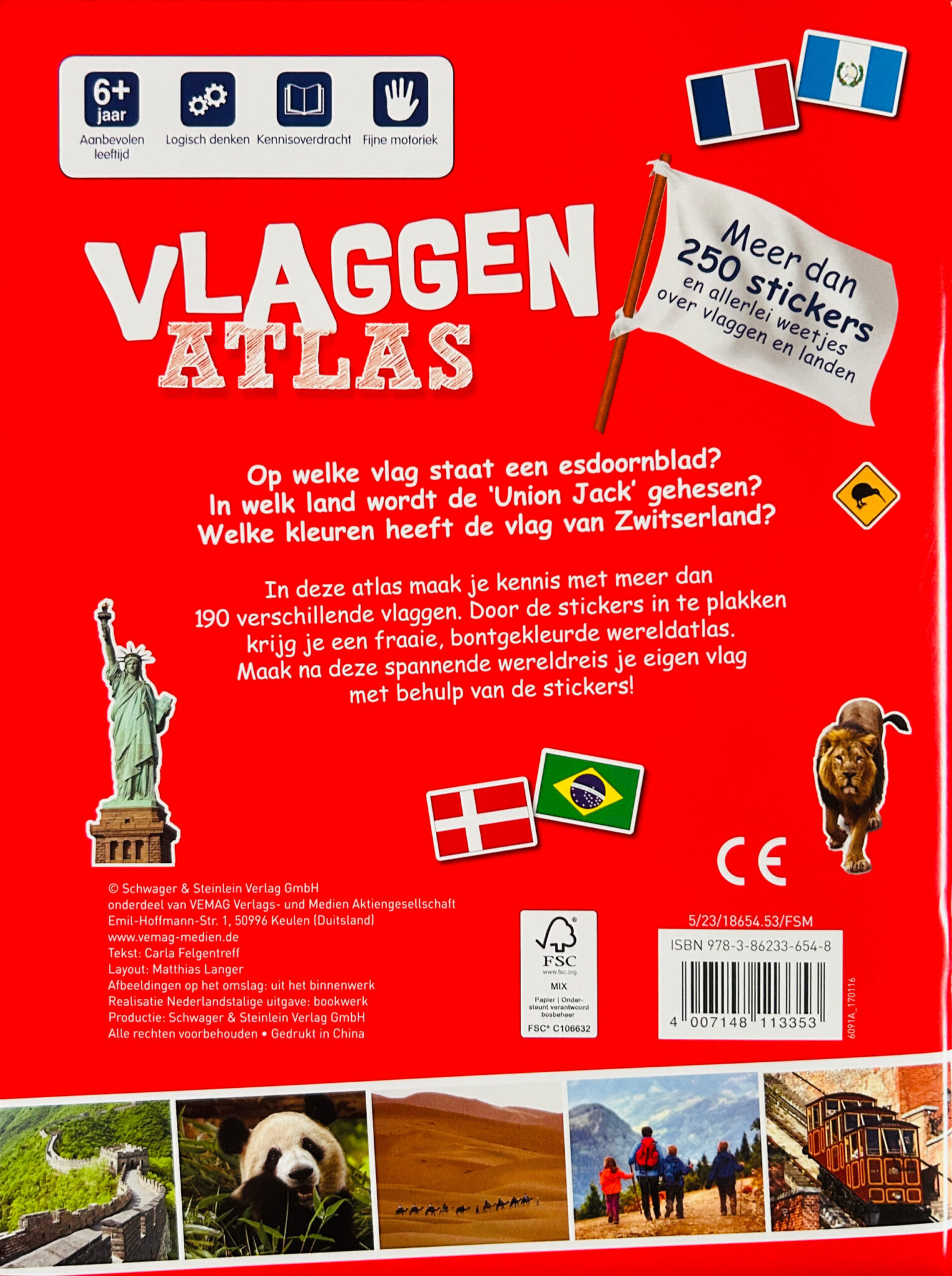 Vlaggen Atlas - Meer dan 250 stickers en allerlei weetjes ...